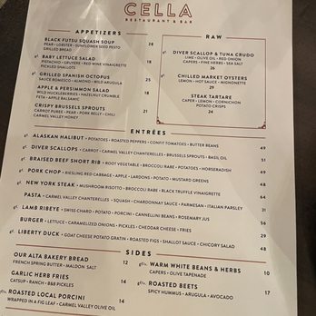 CELLA RESTAURANT & BAR - Updated May 2024 - 233 Photos & 100 Reviews ...