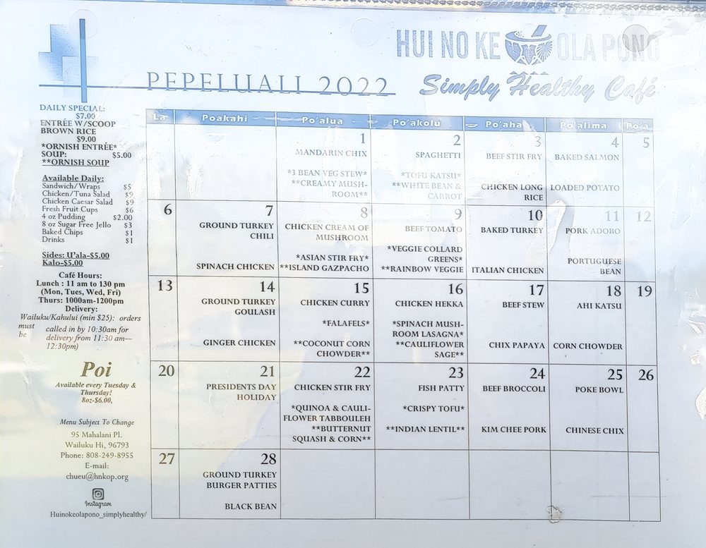 SIMPLY HEALTHY CAFE - Updated January 2026 - 20 Photos - 95 Mahalani St ...