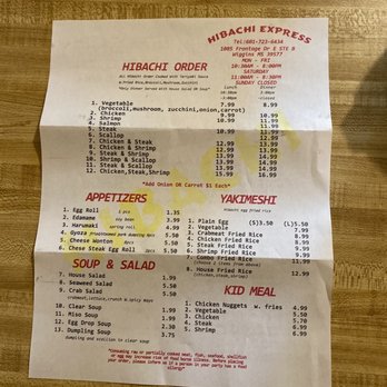 HIBACHI EXPRESS - Updated December 2025 - 22 Reviews - 1085 E Frontage ...