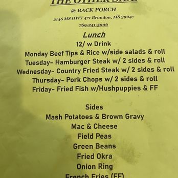 THE BACK PORCH - Updated January 2026 - 16 Photos - 2146 Ms Hwy 471 ...