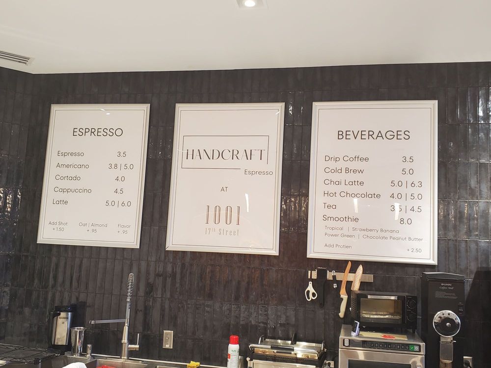 HANDCRAFT ESPRESSO - Updated May 2026 - 1001 17th St, Denver, Colorado ...