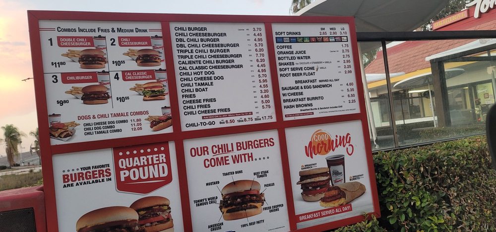 Tommy's menu (2011) : r/orangecounty