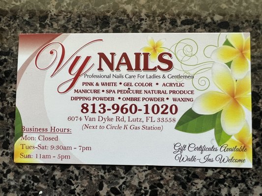 VY NAILS - Updated December 2025 - 6074 Van Dyke Rd, Lutz, Florida ...