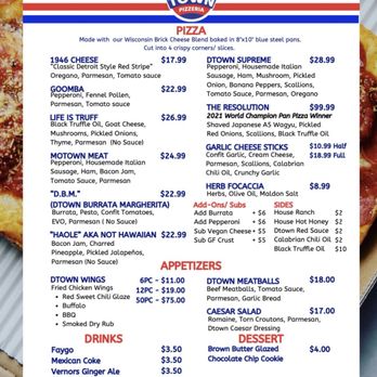 DTOWN PIZZERIA - Updated October 2025 - 57 Photos & 57 Reviews - 6600 ...