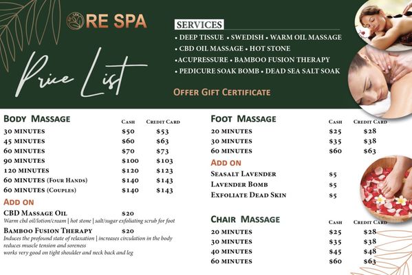 RE SPA - Updated September 2025 - 12 Photos - 4415 Harrison Ave, Rockford, Illinois - Massage ...