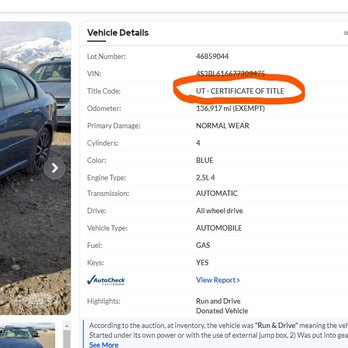 COPART - SALT LAKE CITY - Updated October 2025 - 12 Reviews - 170 W ...