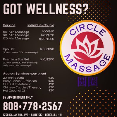 CIRCLE SPA & MASSAGE - 45 Photos - 1750 Kalakaua Ave, Urban Honolulu ...