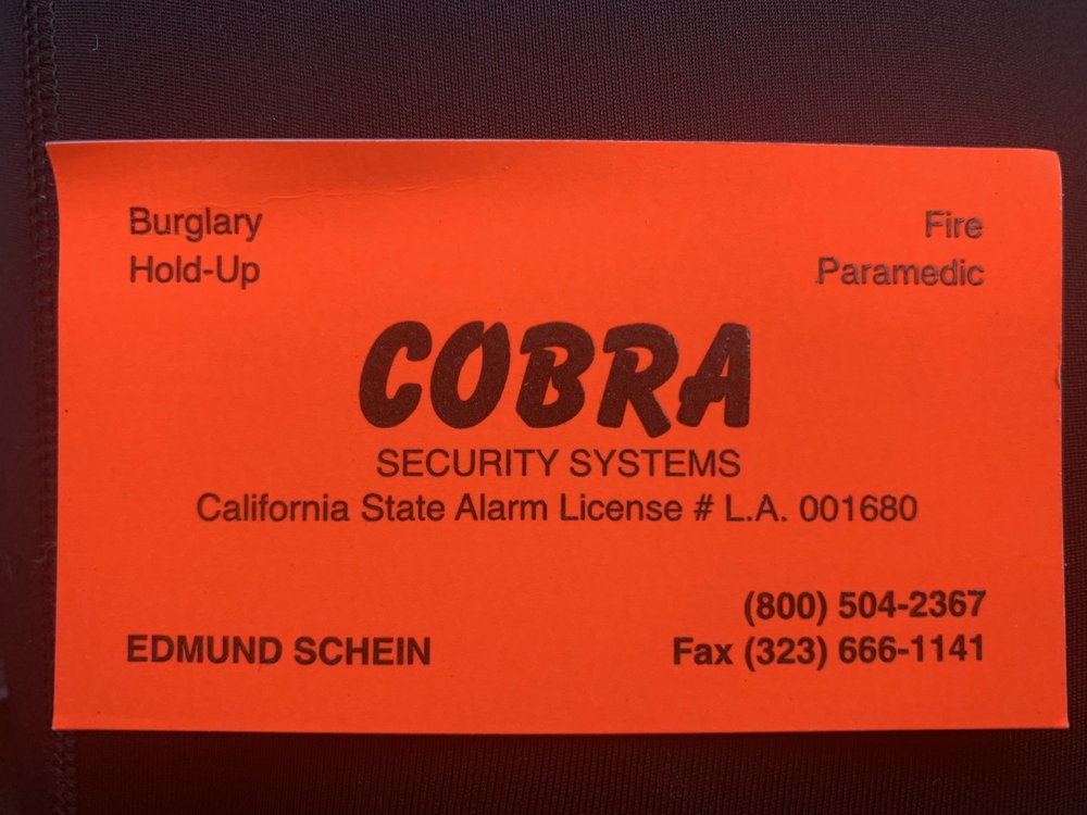 COBRA SECURITY SYSTEMS - Updated January 2026 - 3742 Tracy St, Los ...
