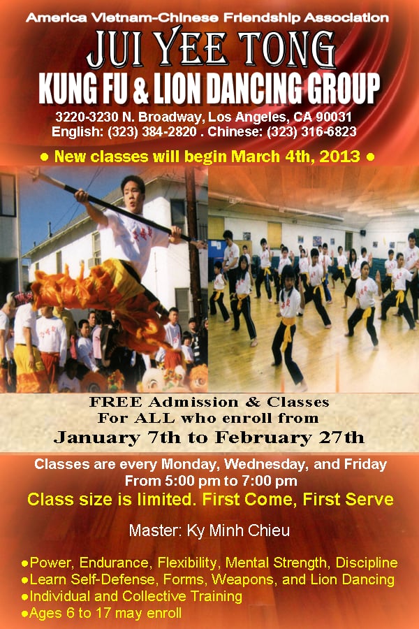 JUI YEE TONG KUNG FU & LION DANCING GROUP - Updated July 2025 - 3220 N ...