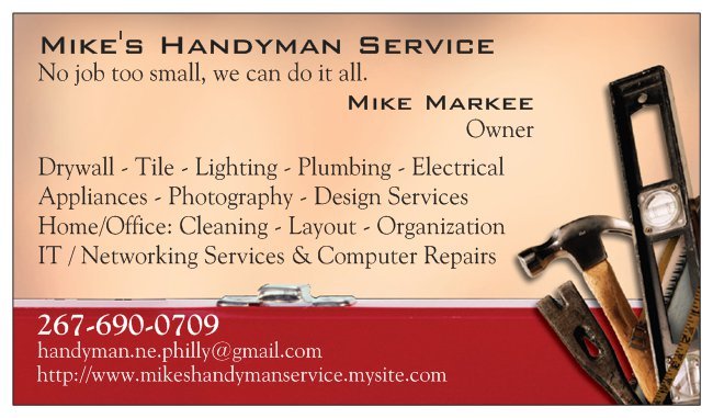 MIKE’S HANDYMAN SERVICES - Updated August 2025 - Philadelphia, Pennsylvania - Handyman - Phone ...