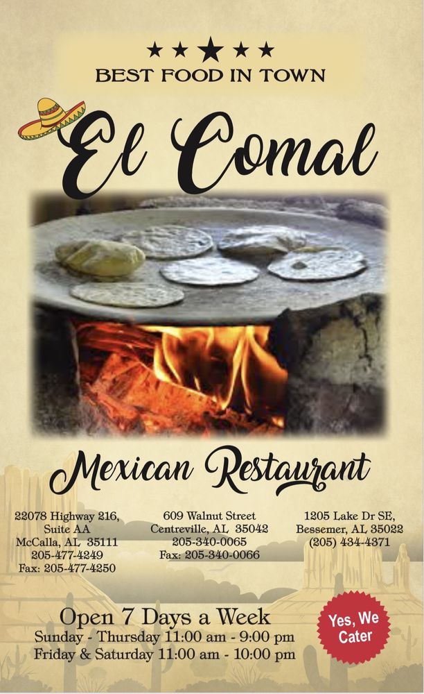 EL COMAL MEXICAN RESTAURANT - Bessemer, AL - 40 Photos - Mexican ...