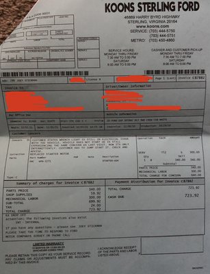Koons Sterling Ford Service