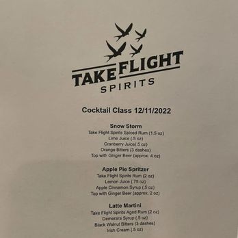TAKE FLIGHT SPIRITS - Updated May 2024 - 23 Photos & 11 Reviews - 8038 ...