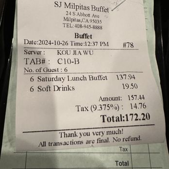 MILPITAS BUFFET - Updated January 2025 - 910 Photos & 723 Reviews - 24 ...
