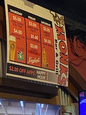 MONK’S BAR & GRILL - Updated February 2025 - 112 Photos & 131 Reviews ...