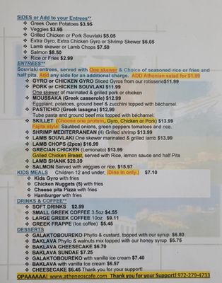 ATHENEOS GREEK VILLAGE CAFE - 168 Photos & 244 Reviews - 1425 Gross Rd ...