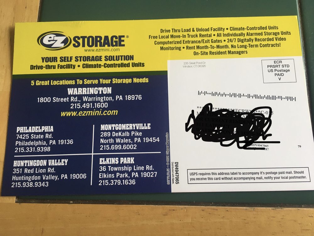 EZ STORAGE - WARRINGTON - Updated April 2025 - 1800 Street Rd, Warrington, Pennsylvania - Self ...
