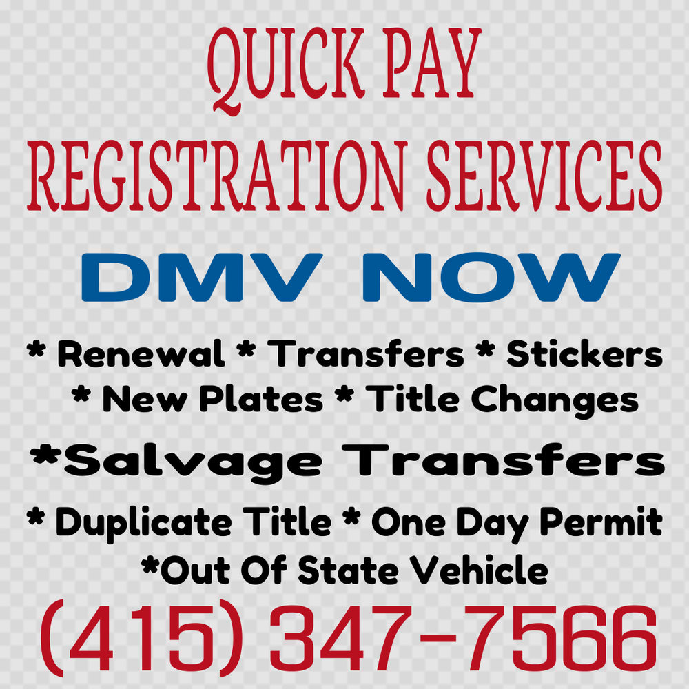QUICK PAY DMV REGISTRATION SERVICES - Updated November 2025 - 33 ...