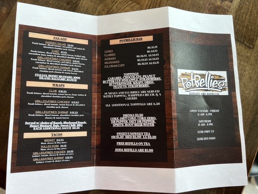 POTBELLIES - Updated December 2025 - 12316 MS-57, Vancleave ...