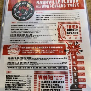 WONDERLAND CHICKEN AT WORTHY BREWING - Updated December 2025 - 119 ...