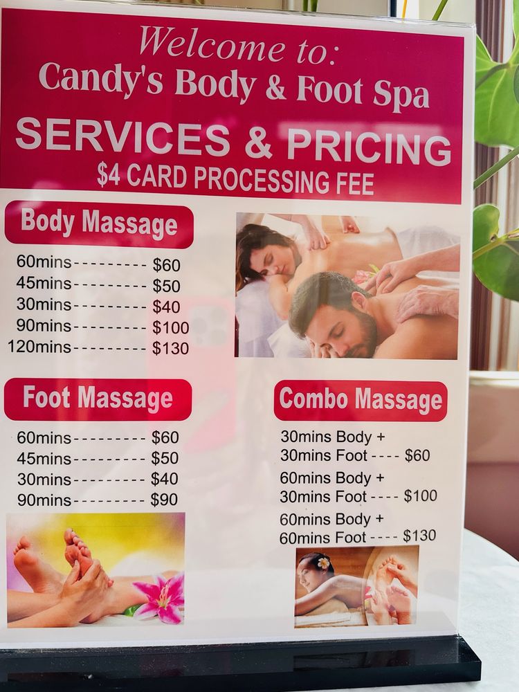 CANDY’S BODY & FOOT SPA - Updated January 2026 - 253 E Church St ...