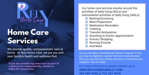 RELY HOME CARE - Updated July 2025 - 11111 Katy Fwy, Houston, Texas ...