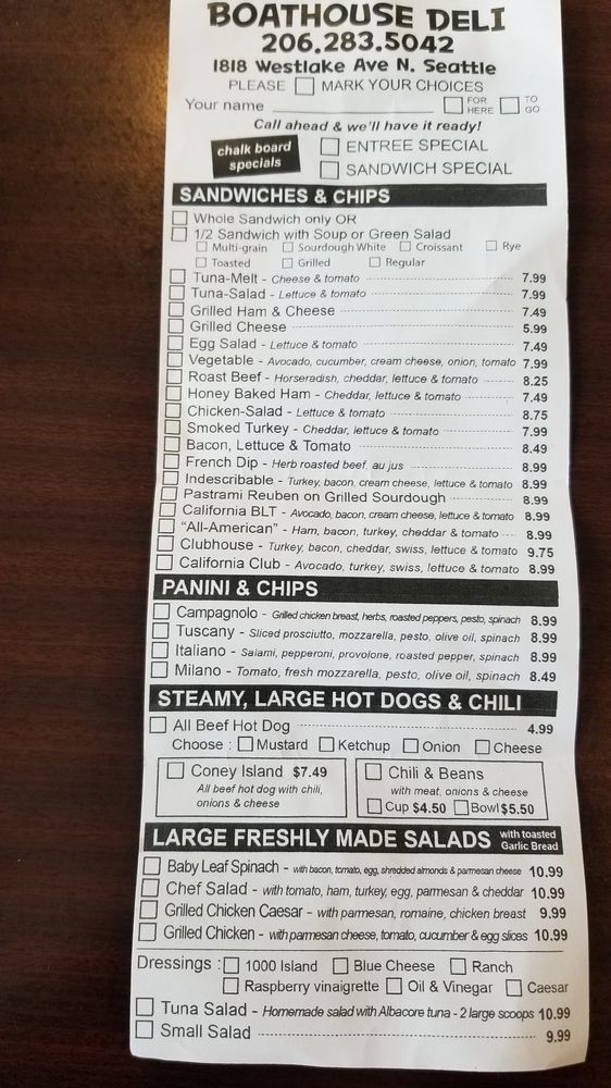 BOATHOUSE DELI - 23 Reviews - 1818 Westlake Ave N, Seattle, Washington ...