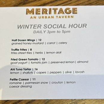MERITAGE - AN URBAN TAVERN - Updated October 2025 - 211 Photos & 189 ...