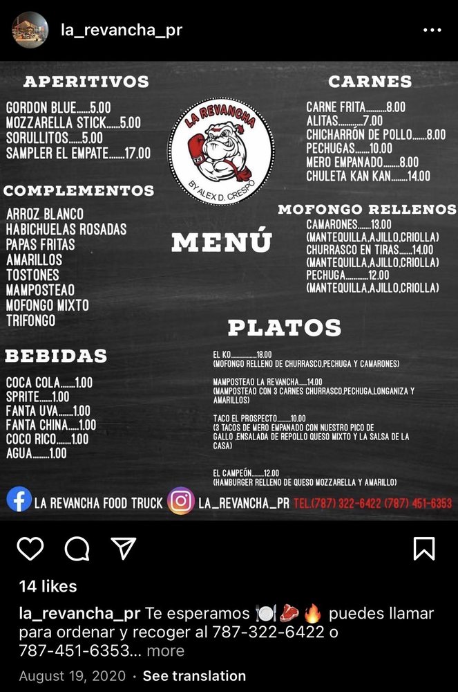LA REVANCHA FOODTRUCK - Updated September 2025 - Vega Baja, Puerto Rico ...