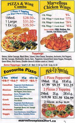 MARVELLOUS 2 FOR 1 PIZZA & WINGS - Updated January 2026 - 1569 Oxford ...