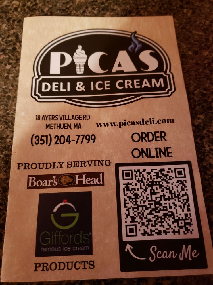 PICA’S DELI AND ICE CREAM - 18 Ayers Village Rd, Methuen, MA - Yelp