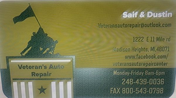 VETERANS AUTO REPAIR CENTER - Updated December 2025 - 24 Reviews - 1222 ...