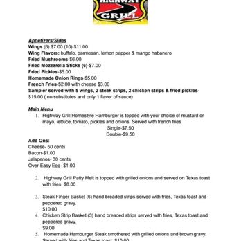 HIGHWAY GRILL - Updated December 2025 - 27 Photos - 806 E Gravis Ave ...