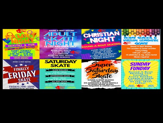 ROUND-A-BOUT SKATING CENTERS - Skating Rinks - 115 Skateway Dr ...