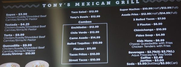 TONY’S MEXICAN GRILL - Updated December 2025 - 242 Photos & 312 Reviews ...