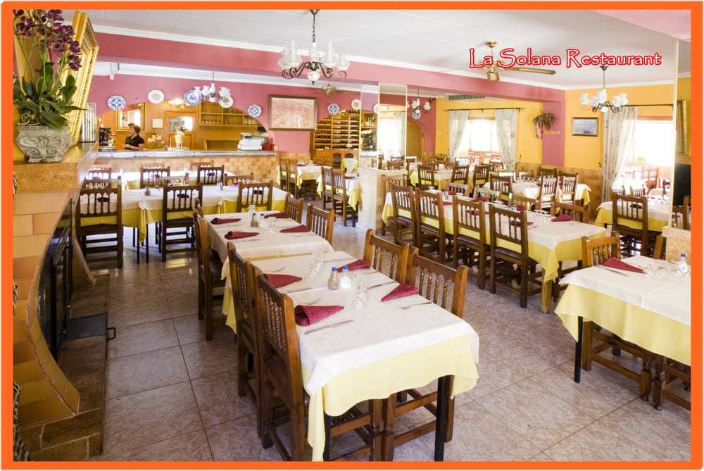 RESTAURANT, LA SOLANA - los naranjos calle, Alcalalí, Alicante, Spain ...