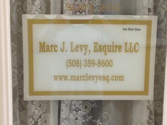 MARC J. LEVY, ESQUIRE LLC - Updated August 2025 - 50 N St, Medfield ...