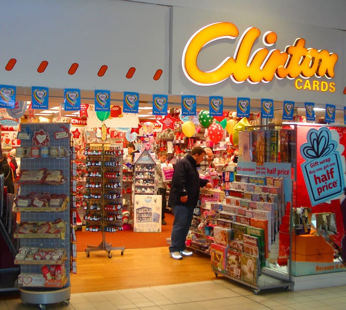 CLINTON CARDS - 29 Rivergate Centre, Irvine, North Ayrshire, United ...