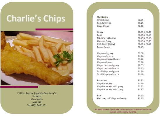 CHARLIE’S CHIPPY - Updated July 2025 - 21-23 Crofts Bank Road ...