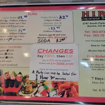 HIRO JAPANESE BUFFET - Updated June 2024 - 437 Photos & 372 Reviews ...