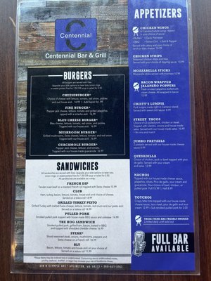 CENTENNIAL BAR AND GRILL - Updated August 2024 - 26 Photos & 66 Reviews ...