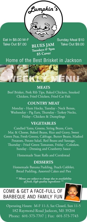 LUMPKINS BBQ - CLOSED - Updated January 2025 - 182 Raymond Rd, Jackson ...