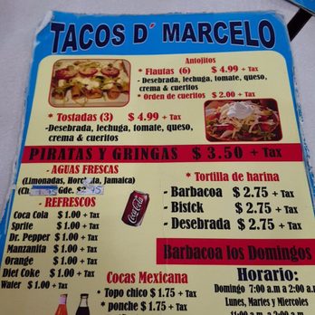 TACOS DE MARCELO - Updated July 2025 - 19 Photos & 10 Reviews - 4214 ...