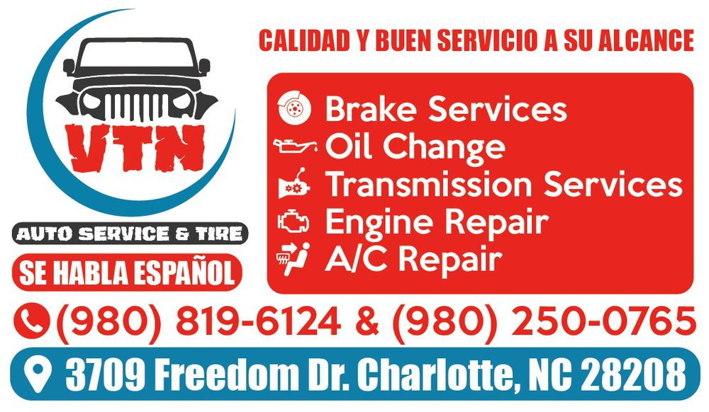 VTN AUTO SERVICE & TIRE - Updated October 2025 - 3709 Freedom Dr ...