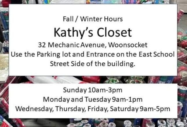 KATHY’S CLOSET RESALE - Updated August 2025 - 840 Cumberland Hill Rd ...
