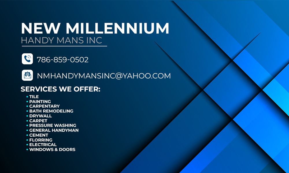 NEW MILLENNIUM HANDY MANS - Miami, Florida - Tiling - Phone Number - Yelp