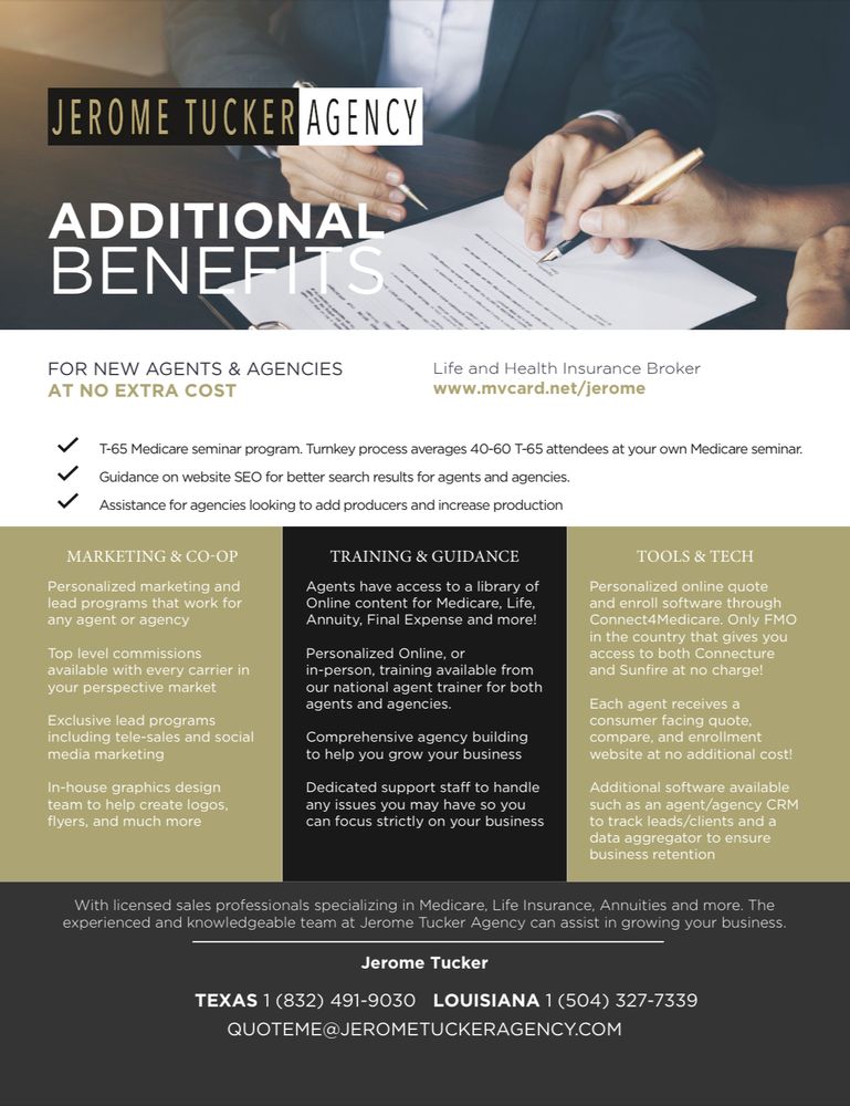 JEROME TUCKER AGENCY - Updated June 2024 - PO Box 195295, Dallas, Texas ...