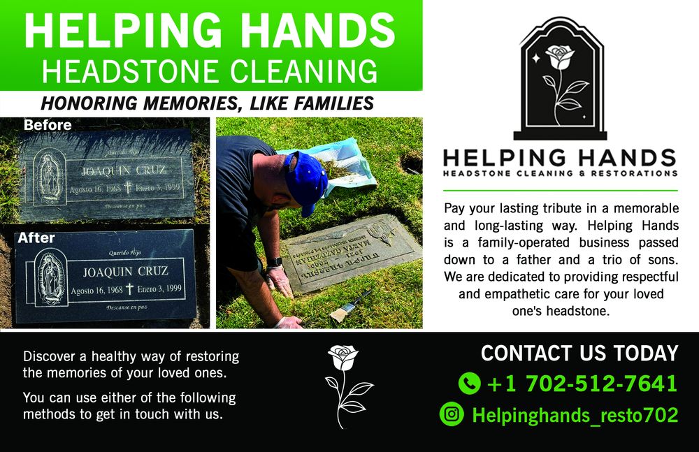 HELPING HANDS HEADSTONE CLEANING & RESTORATIONS - Updated June 2026 ...