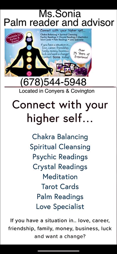 MS SONIA SPIRITUAL READER & HEALER - 2850 Dogwood Dr, Conyers, Georgia ...