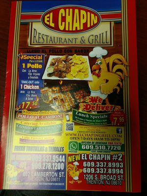 EL CHAPIN RESTAURANT & GRILL #2 - Updated July 2025 - 1206 S Broad St ...